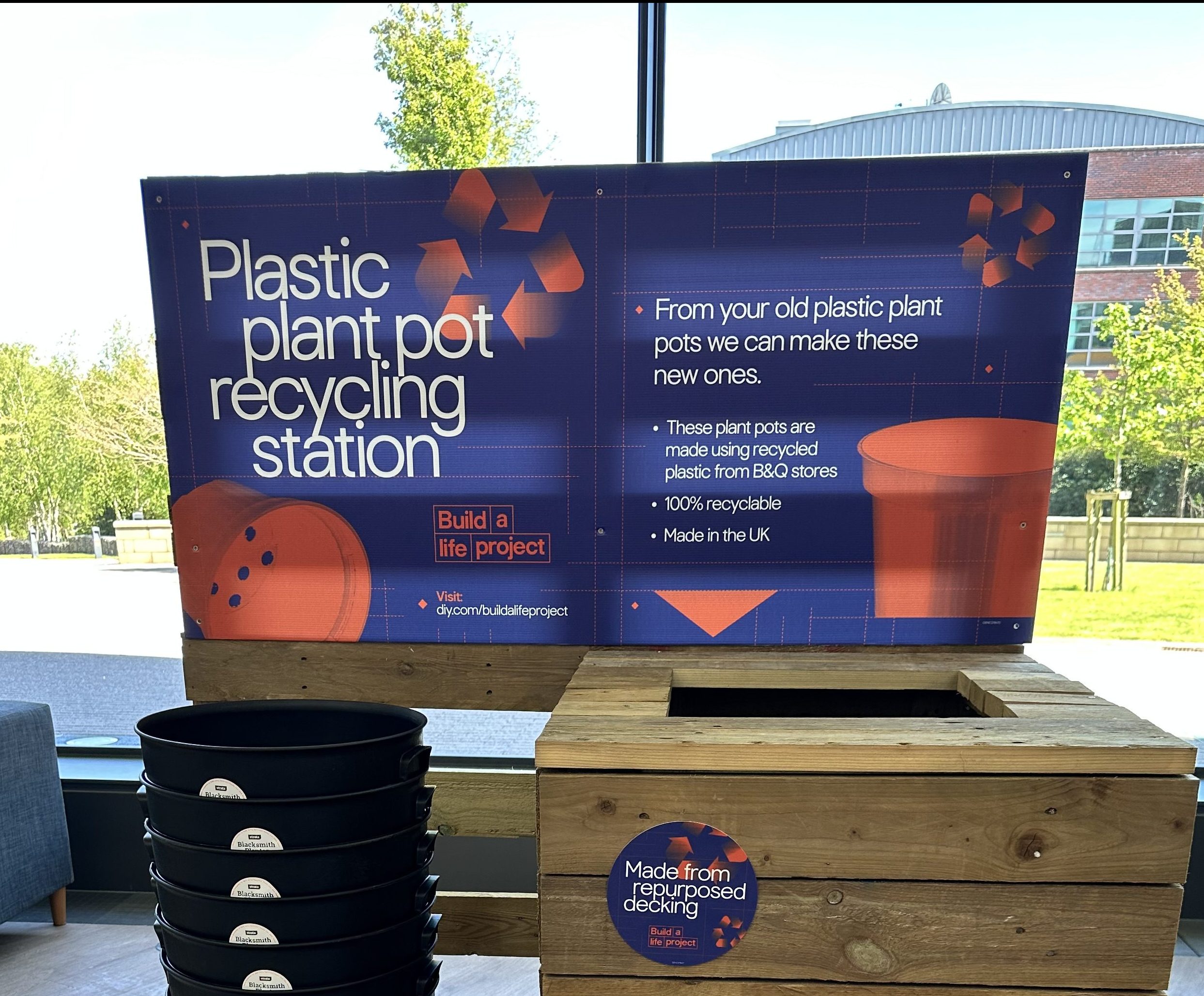 Recycling plant pots: B&Q places recycling stations in more than 100 stores