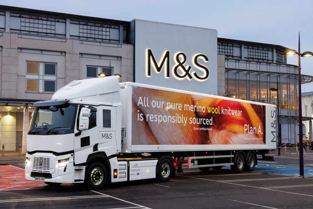 'Lower impact': M&S adds diesel alternative HGVs to fleet - Green ...