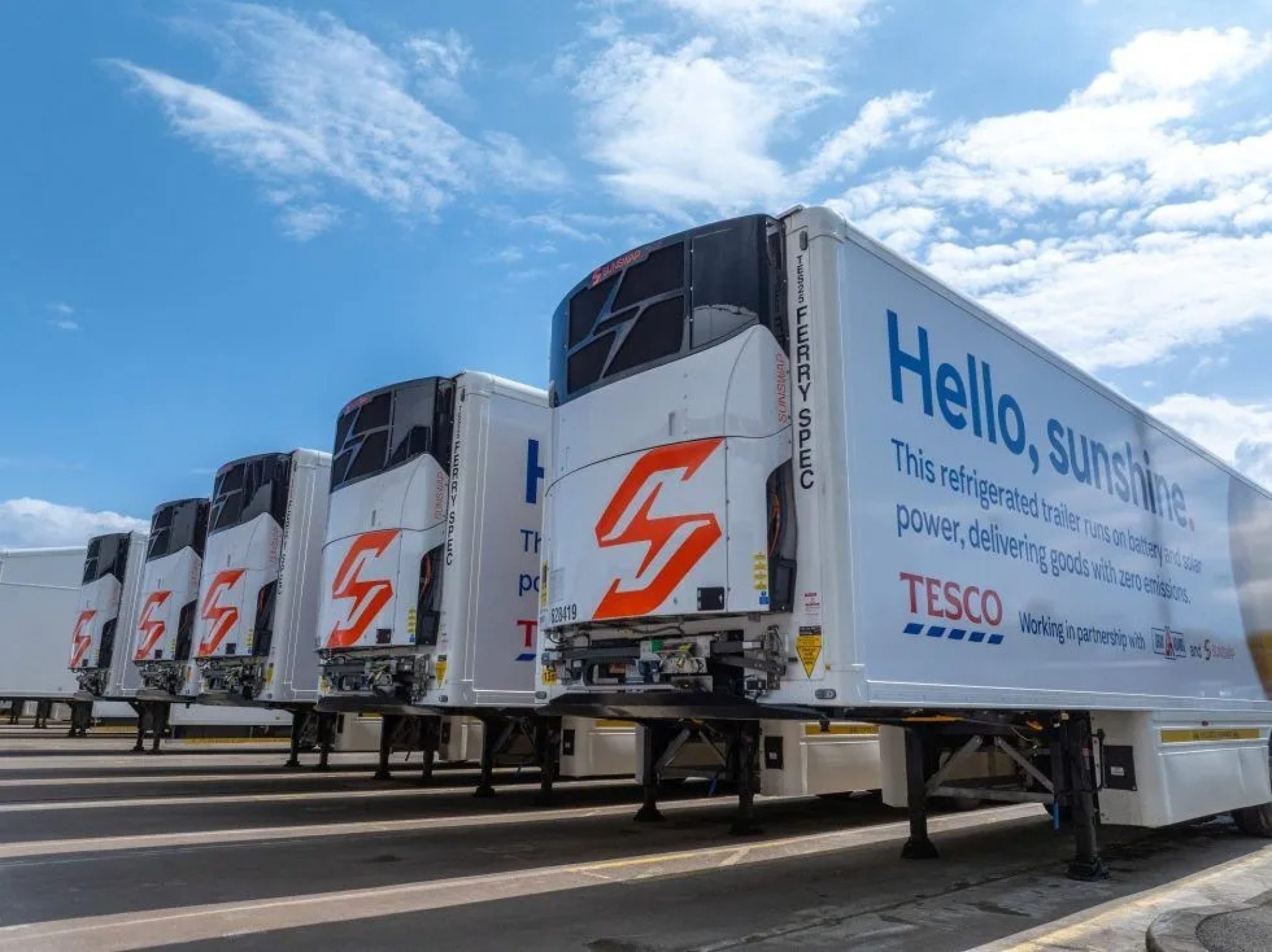 Battery and solar-powered fridges: Tesco trials new tech on trucks ...